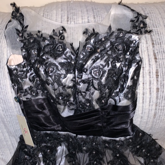 Grace Karin | Dresses | Nwt Wednesday Adams Vibe Prom Fancy Black Dress ...